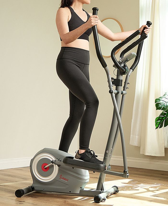 Sunny Health & Fitness Essentials Series Magnetic Smart Elliptical, Sf ...