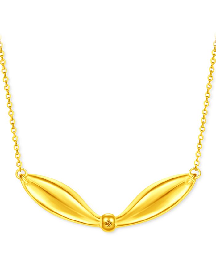 Chow Tai Fook Year of the Rabbit Ears 18" Statement Necklace in 24k ...