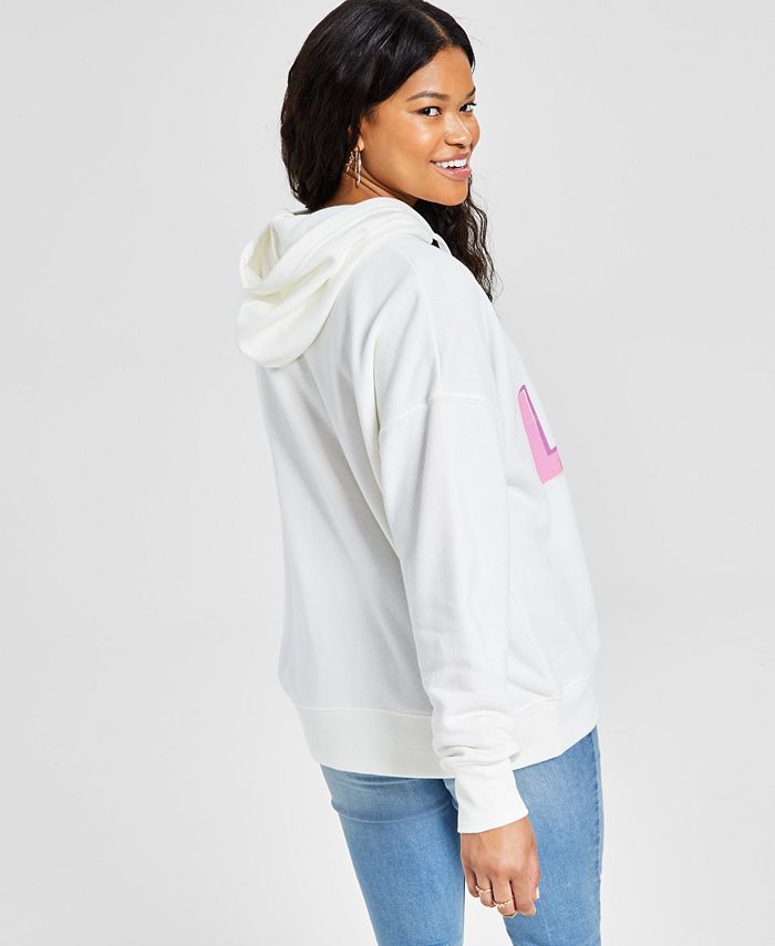 Grayson Threads Black Juniors' Love Teddy Drawstring Hoodie - Macy's