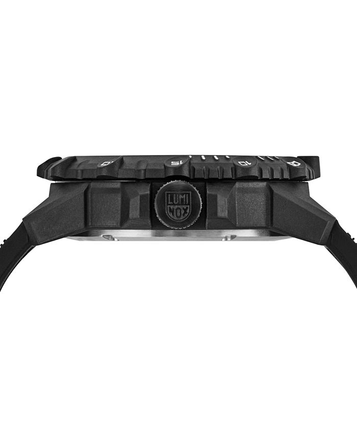 Luminox Men's Swiss Commando Frogman Tactical Black Rubber Strap Watch ...