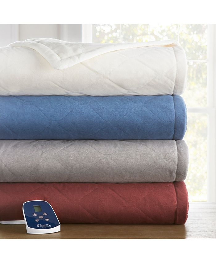Micro Flannel to Ultra Velvet Electric Throw Blanket, 90" x 72" - Macy's