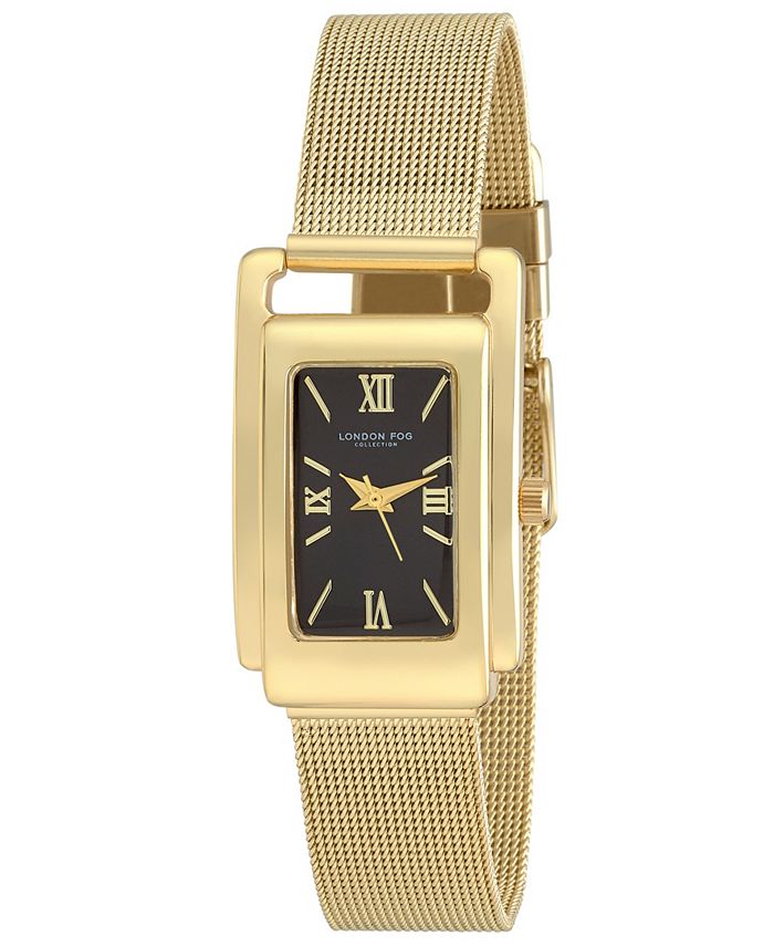 London Fog Women's Thames Gold-Tone Alloy Mesh Bracelet Watch 33mm - Macy's