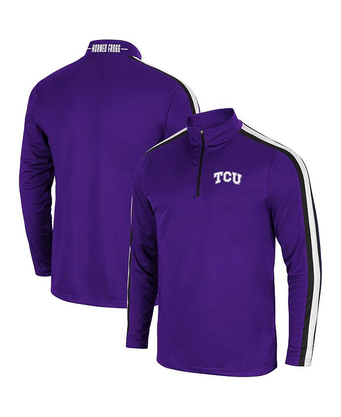 Colosseum Men's Purple TCU Horned Frogs 1955 Quarter-Zip Jacket - Macy's