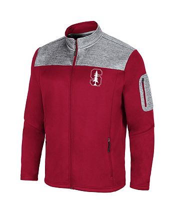 Colosseum Men's Cardinal Stanford Cardinal Third Wheel Full-Zip Jacket ...