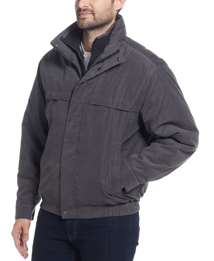 Weatherproof Men's Microfiber Poly Filled Bomber Jacket & Reviews ...