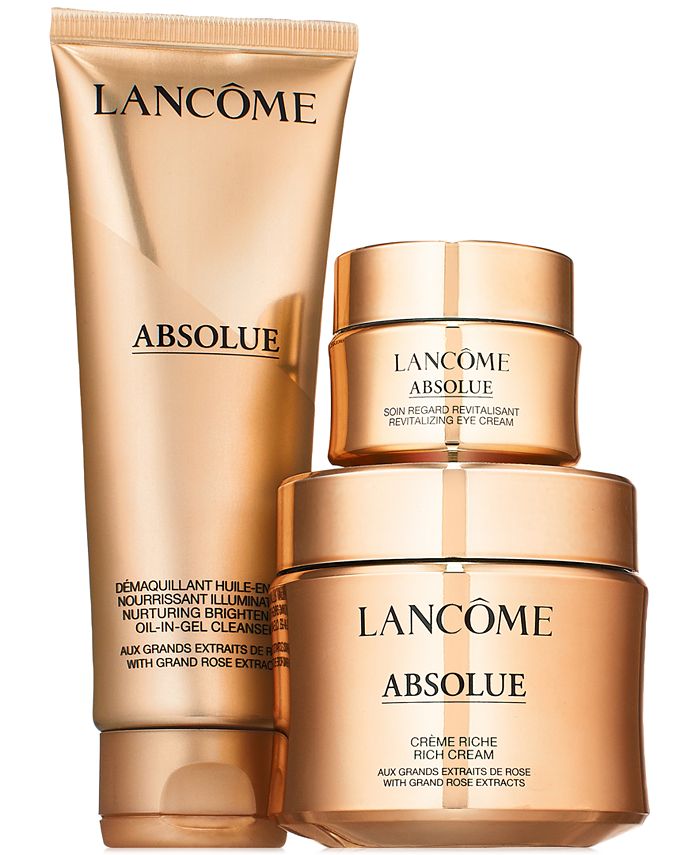 Lancôme 3-Pc. Absolue Rich Cream Revitalizing & Brightening Skincare ...