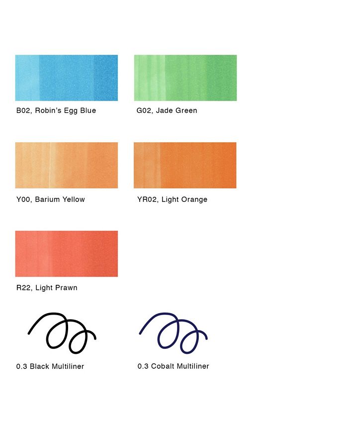 Copic Rainbow Doodle Kit - Macy's