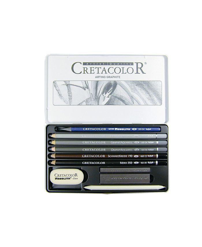 Cretacolor Artino Drawing Artino Water Soluble Graphite 10 Piece Set ...