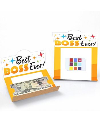 Big Dot of Happiness Happy Boss's Day - Best Boss Ever Money And Gift ...