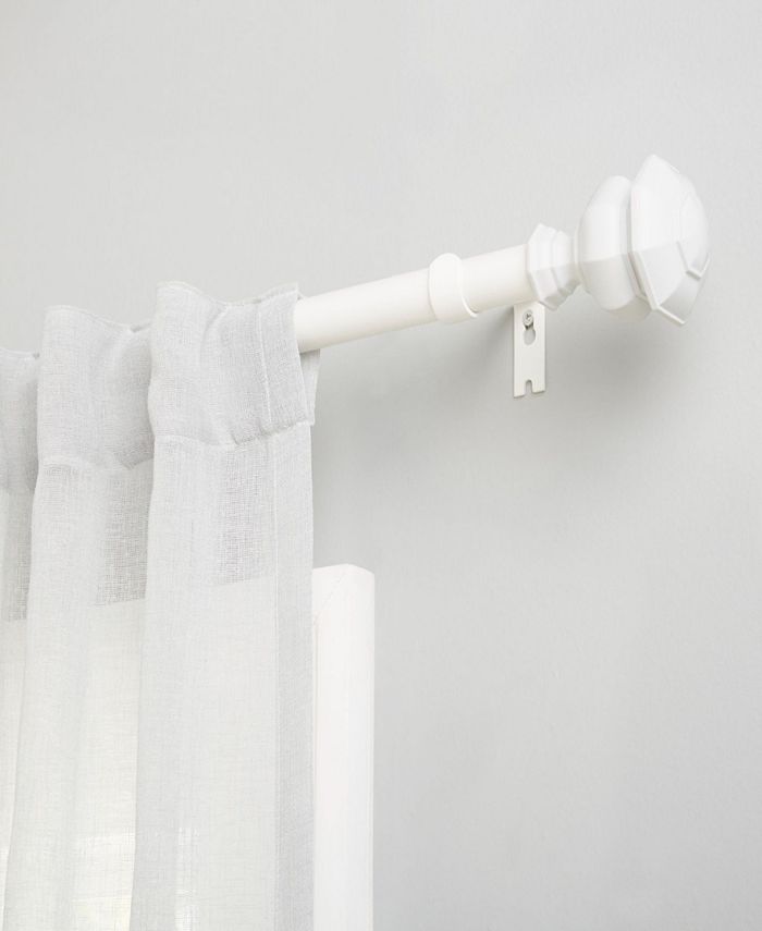 Lauren Ralph Lauren Welford 1" Adjustable Window Curtain Rod and Finial ...