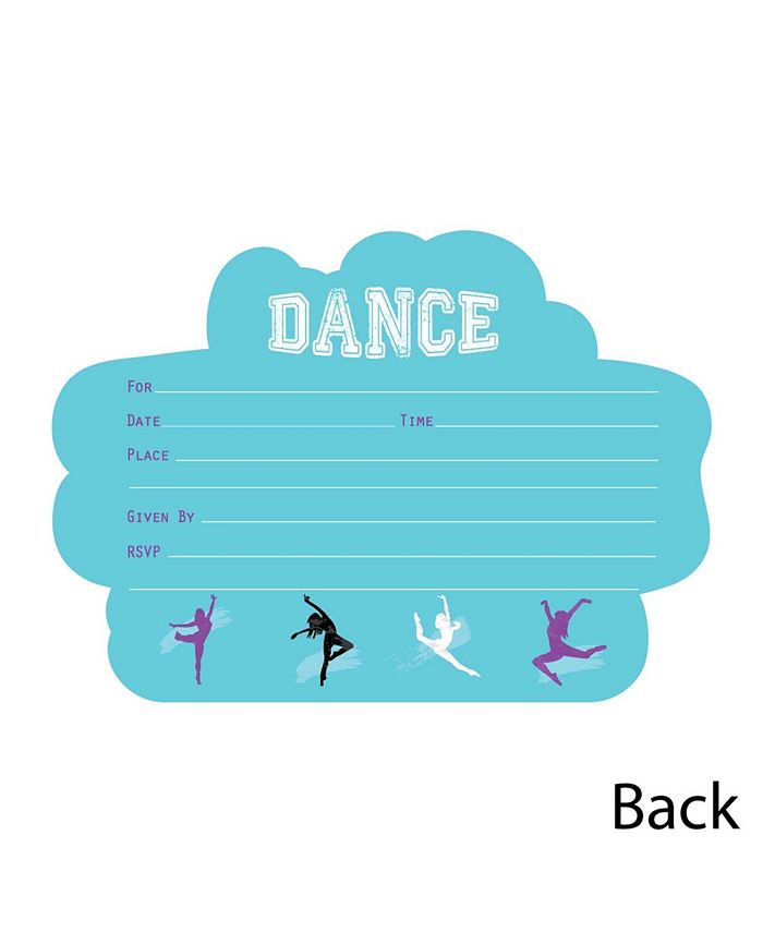 Big Dot of Happiness Must Dance to the Beat - Dance - Shaped Fill-in ...