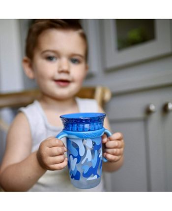 Nuby No-Spill Edge 360 2 Stage Drinking Cup with Removable Handles, Camo - Macy's