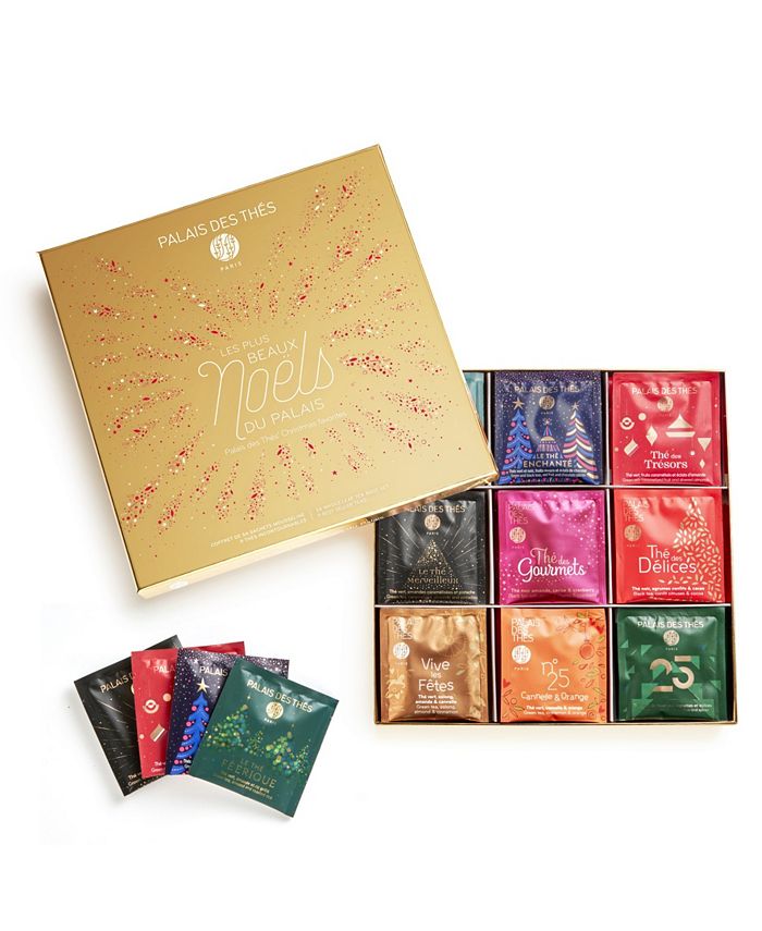 Palais des Thés Best of Holiday Tea Assortment Gift Box Set, 54 Piece ...