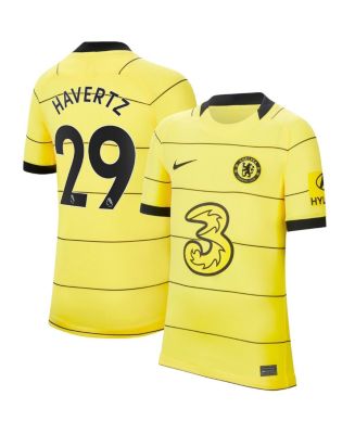 Big Boys Nike Kai Havertz Yellow Chelsea 2021/22 Away Breathe Stadium ...