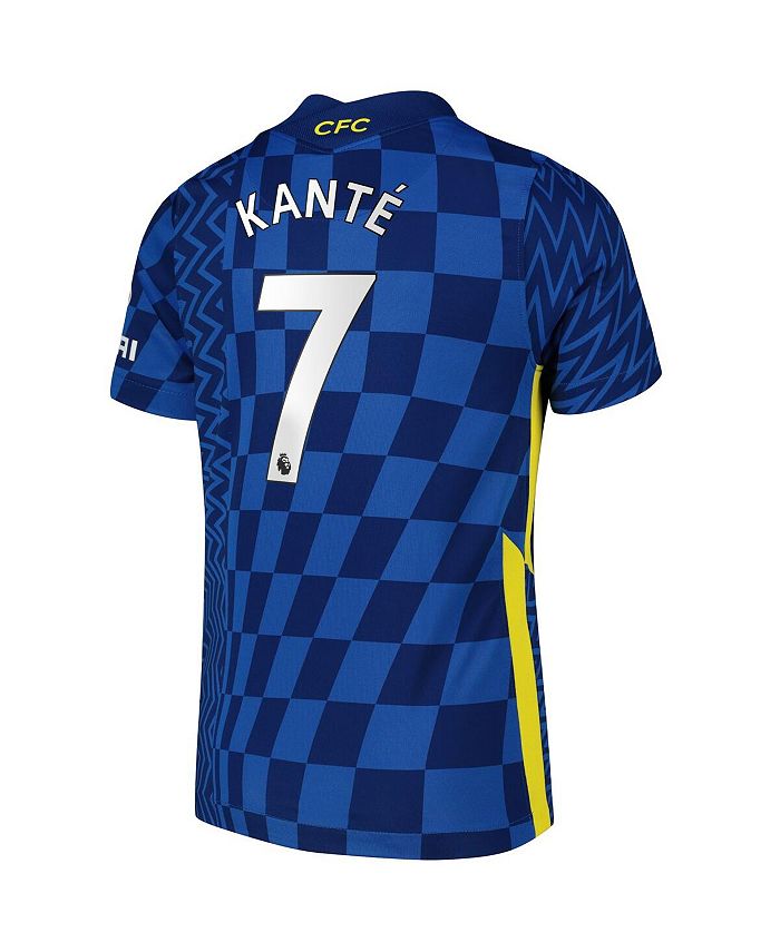 Nike Big Boys N'Golo Kante Blue Chelsea 2021/22 Home Breathe Stadium ...