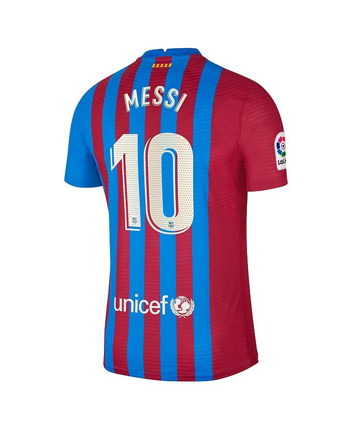Nike Men's Lionel Messi Blue Barcelona 2021/22 Home Authentic Player ...