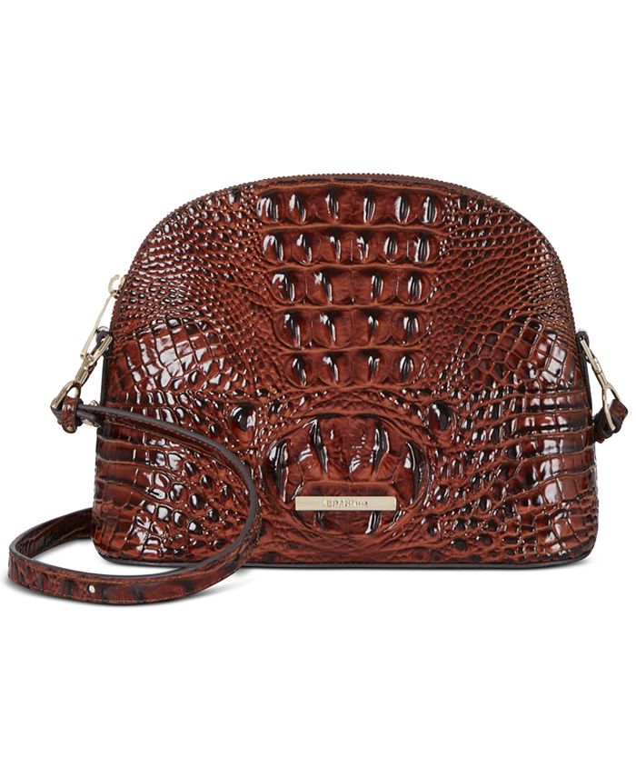 Brahmin Small Georgina Emerald Melbourne Leather Crossbody & Reviews ...