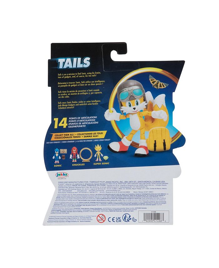 Sonic 2 Movie Tails with Backpack 4" Figure - Macy's