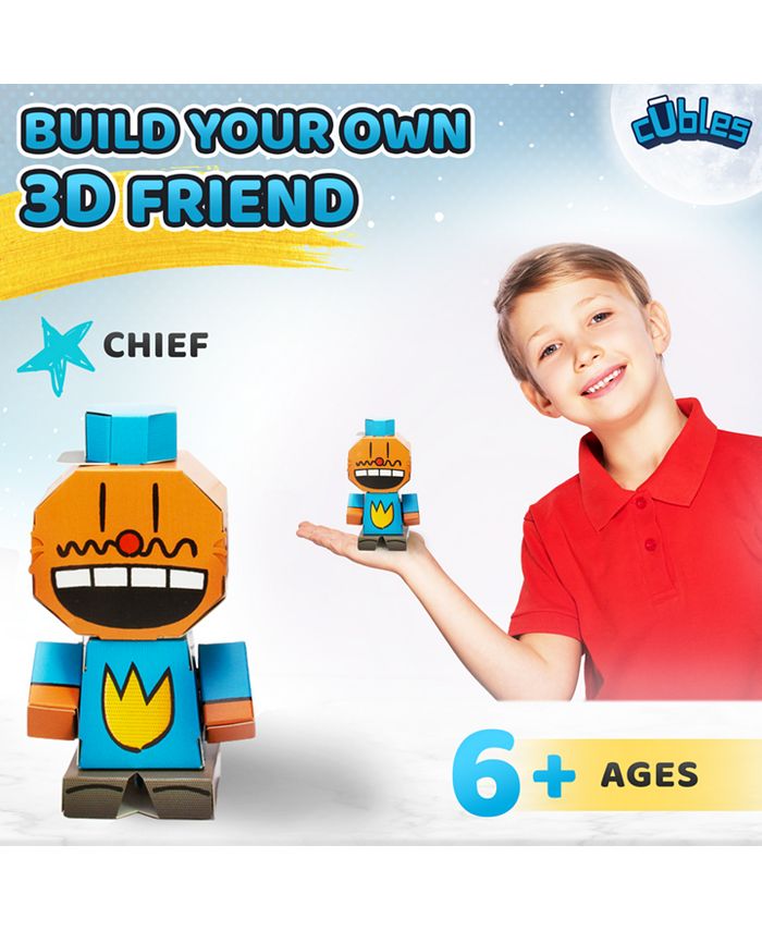 Cubles Dog Man Chief from Dav Pilkey - A Buildable 3D STEM Toy - Macy's