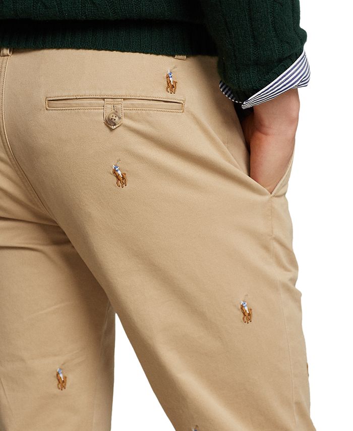 Polo Ralph Lauren Men's Stretch Straight Polo Pony Chino Pants - Macy's