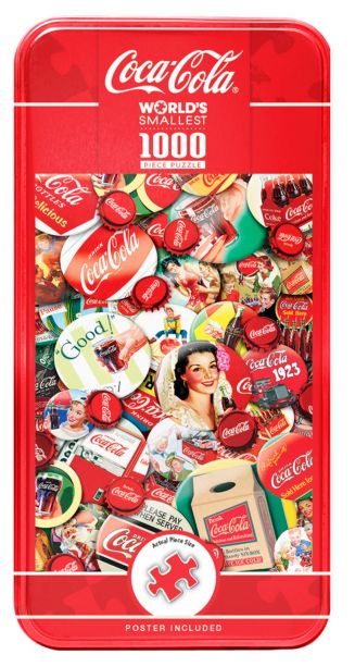Masterpieces World's Smallest Coca-Cola Caps 1000 Piece Jigsaw Puzzle ...