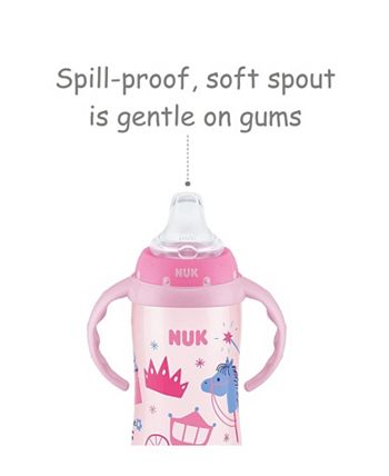 NUK Large Learner Sippy Cup, removable handles, Kingdom Pink, 10oz - Macy's