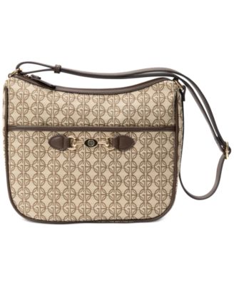 Giani Bernini Logo Jacquard Hobo, Created for Macy's - Macy's