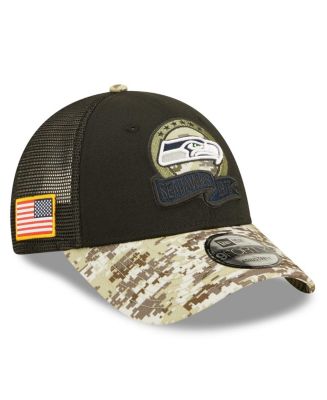 Men's New Era Black, Camo Seattle Seahawks 2022 Salute To Service ...