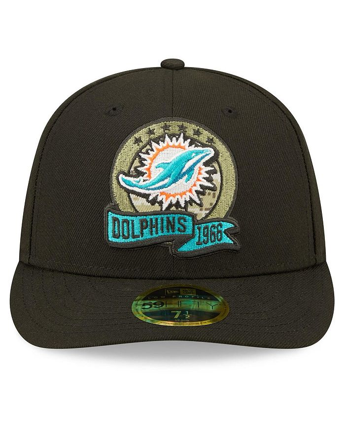 New Era Men's Black Miami Dolphins 2022 Salute To Service Low Profile 59FIFTY Fitted Hat - Macy's