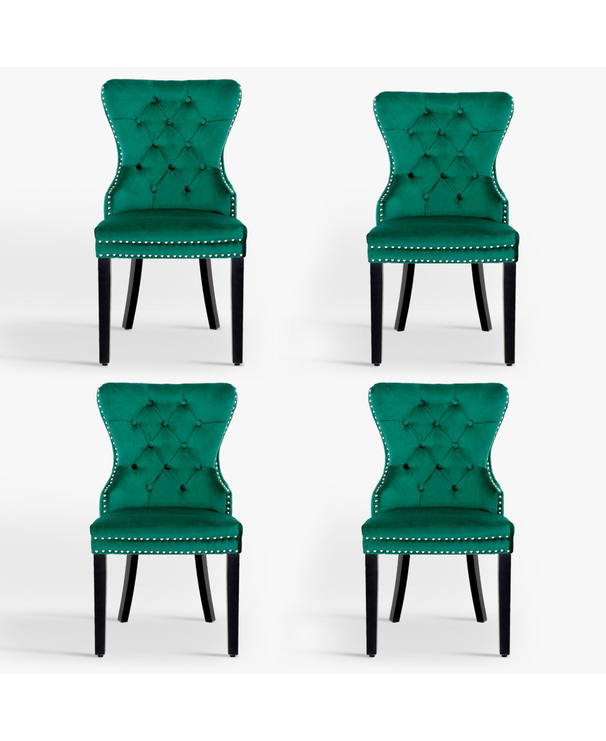 Click here for WestinTrends Velvet Upholstered Tufted Dining Chai... prices
