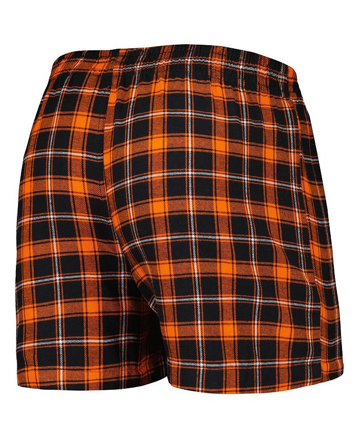 Concepts Sport Mens Black Orange San Francisco Giants Ledger Flannel