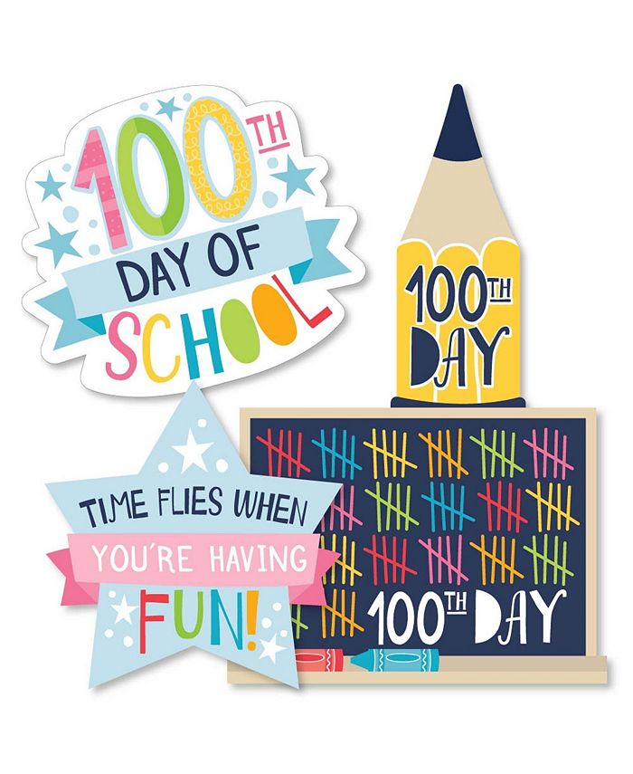 Big Dot of Happiness Happy 100th Day of School - Decorations DIY 100 ...