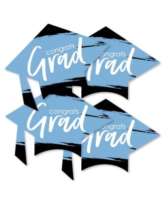 Light Blue Grad - Best is Yet to Come Grad Cap Decor DIY Party ...