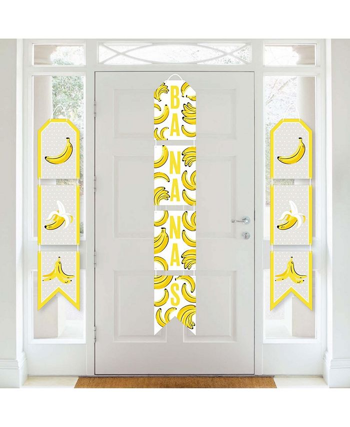 Big Dot of Happiness Let's Go Bananas - Hanging Vertical Paper Door ...