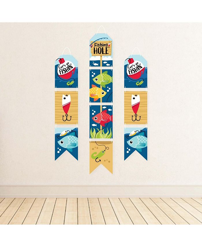 Big Dot of Happiness Let's Go Fishing - Hanging Vertical Paper Door ...