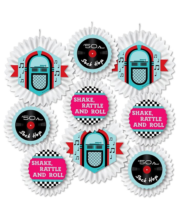 Big Dot of Happiness 50's Sock Hop - Hanging 1950s Rock N Roll Party ...