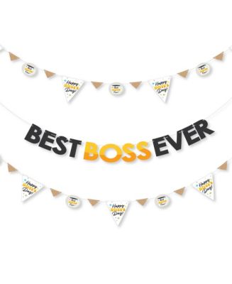 Happy Boss’s Day - Best Boss Ever Letter Banner Decoration - Macy's