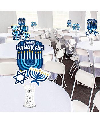 Big Dot of Happiness Hanukkah Menorah Chanukah Party Centerpiece ...