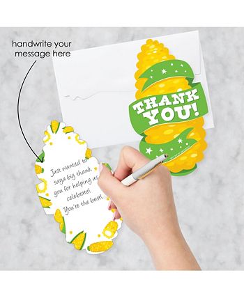 Big Dot of Happiness It's Corn - Cards Fall Harvest Party Thank You ...