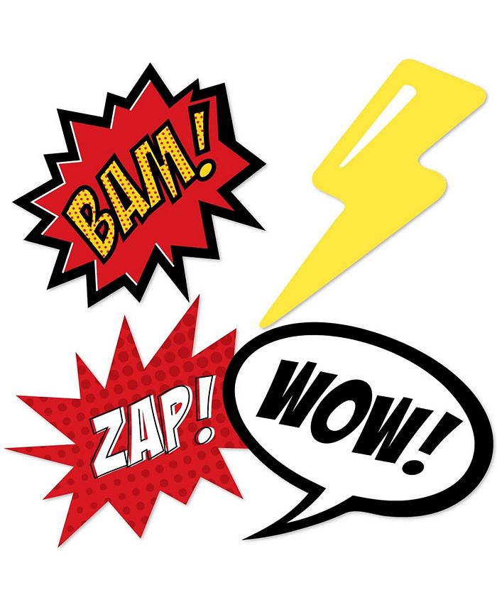 Big Dot of Happiness Bam Superhero - Decorations DIY Baby Shower or ...