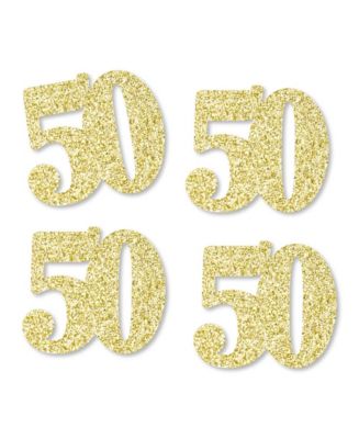 Big Dot of Happiness Gold Glitter 50 - No-Mess Real Gold Glitter Cut ...