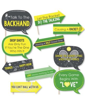 Big Dot of Happiness Funny You Got Served - Tennis - Party Photo Booth ...