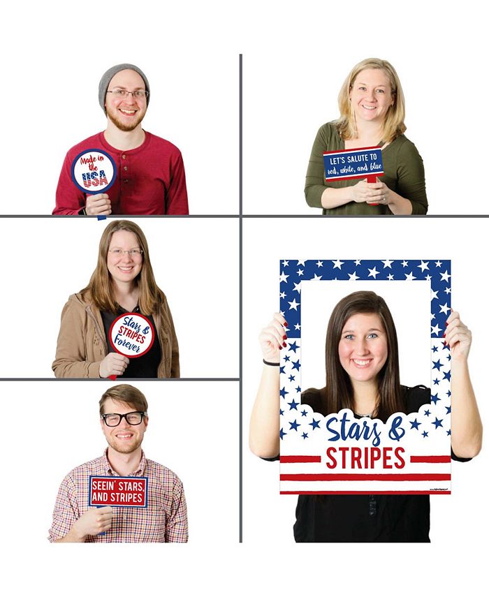 Big Dot of Happiness Stars & Stripes - USA Patriotic Party Selfie Photo ...