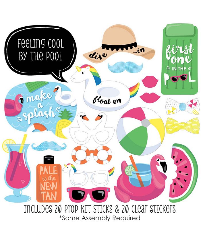 Big Dot of Happiness Make a Splash - Pool Party - Birthday Party Photo ...