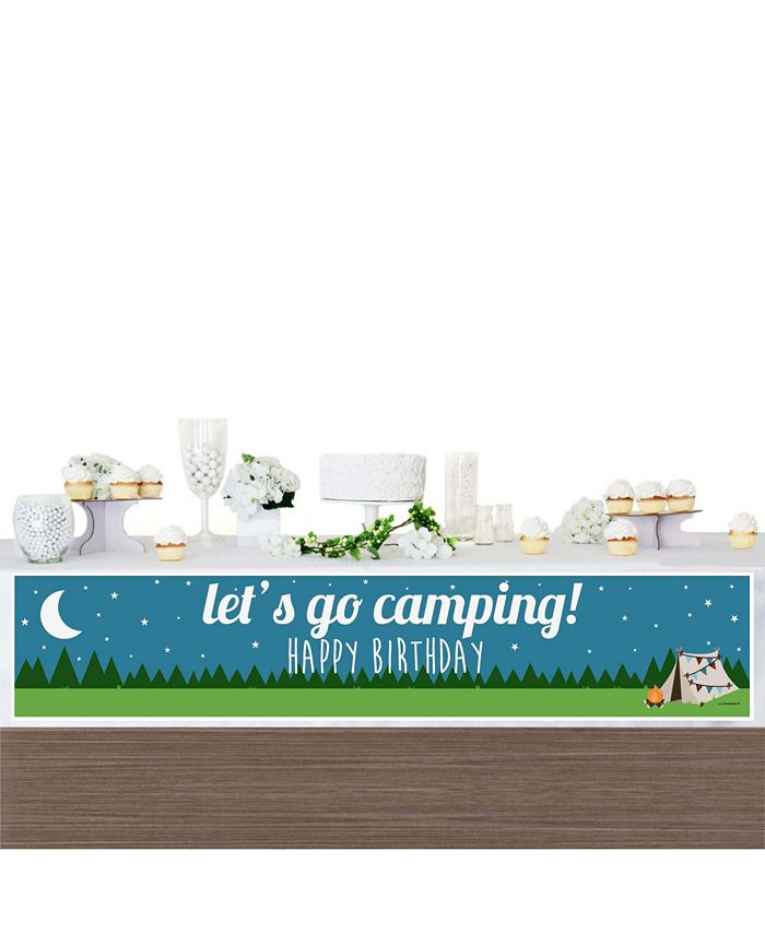 Big Dot of Happiness Happy Camper - Camping Happy Birthday Decorations ...