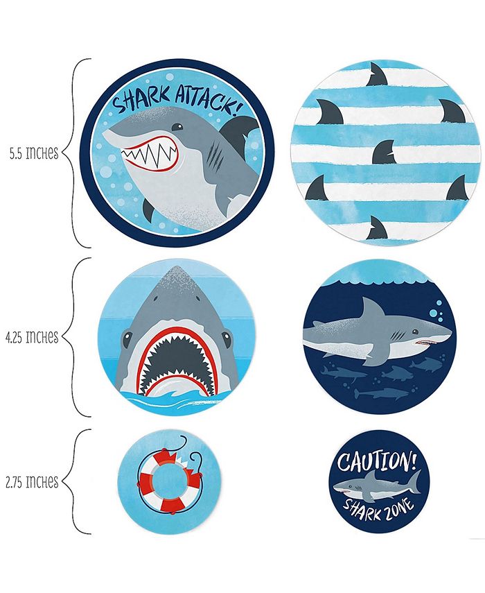 Big Dot of Happiness Shark Zone - Jawsome Shark Viewing Week Party ...