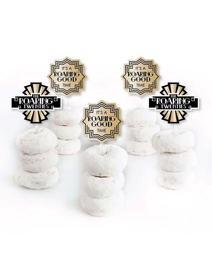 Big Dot of Happiness Roaring 20's - Dessert Cupcake Toppers - 1920s Art ...