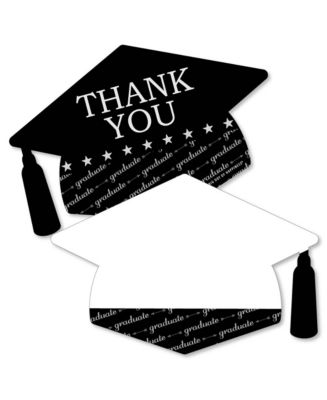 Graduation Cheers - Graduation Shaped Thank You Cards with Envelopes ...