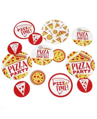 Pizza Party Time - Baby Shower or Birthday Party Decor - Large Confetti ...