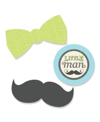 Dashing Little Man - DIY Shaped Baby Shower or Birthday Party Cut-Outs ...